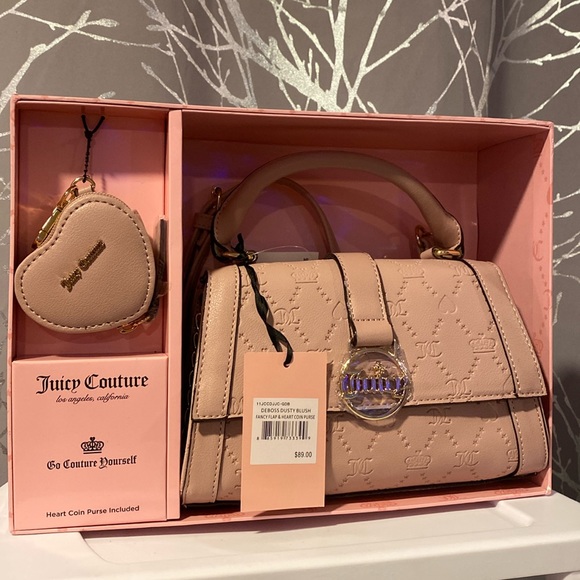 Juicy Couture | Bags | New Juicy Couture Fancy Flap Satchel And Coin ...